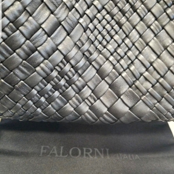 Falor | Bags | Nwt Falor Firenze Hand Woven Italian Leather Tote Bag ...
